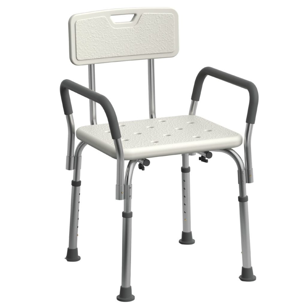 Medline Guardian Bath Bench With Back And Arms - Leading Edge Senior ...